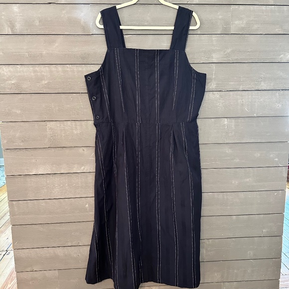 Toast | Dresses | Toast Midi Vertical Stripe Dress With Pockets 0 ...